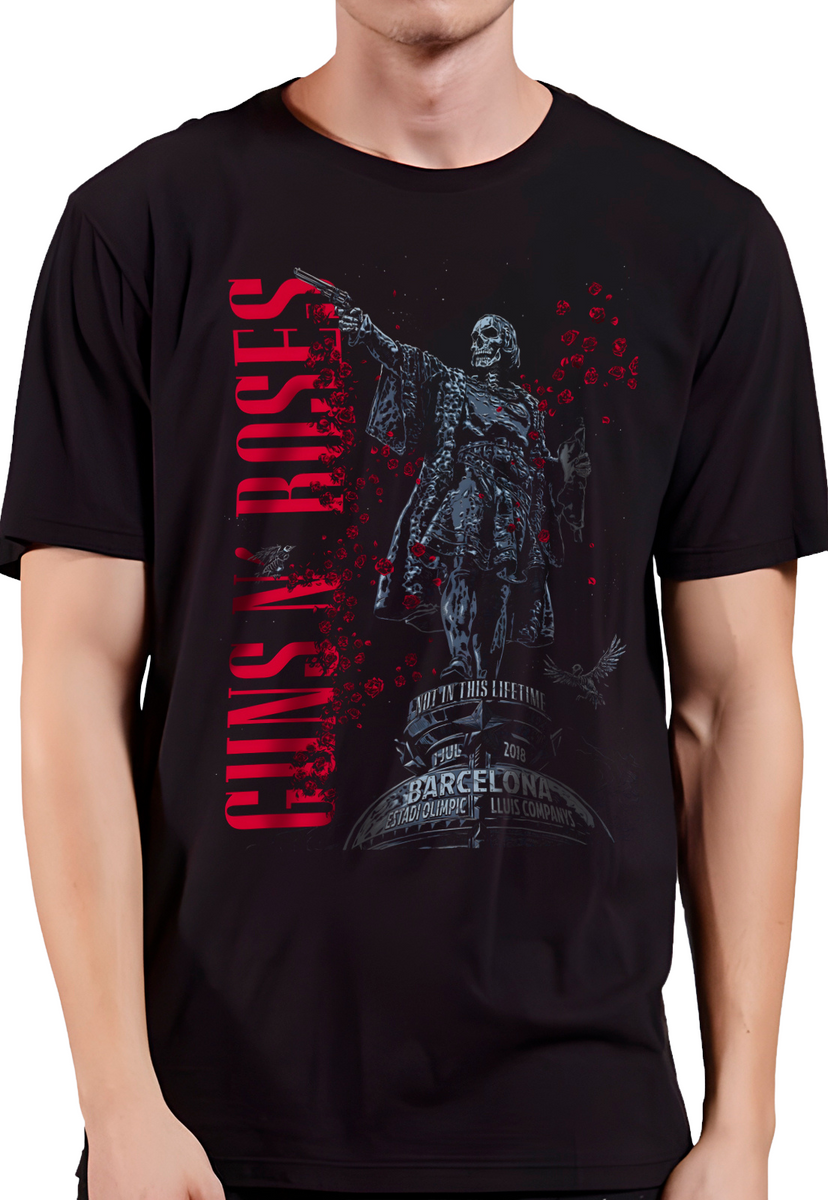 Camiseta Joss Masculina - Guns n Roses Rosas – ShopJoss